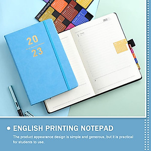 Zerodeko 2023 Calendar Notebook 365 Day Journal Notepad Schedule Book Daily Weekly Appointment Book Time Management Manual Planner
