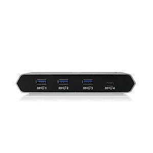 IOGEAR USB-C 2 Port Switch - Transfer Files Between PC & Mac OS X - 3 USB-A - 1 USB-C - Switch Method Remote - Mouse or Hotkey - LED Indicator - USB-C 85W Pass Through - GUS4C2