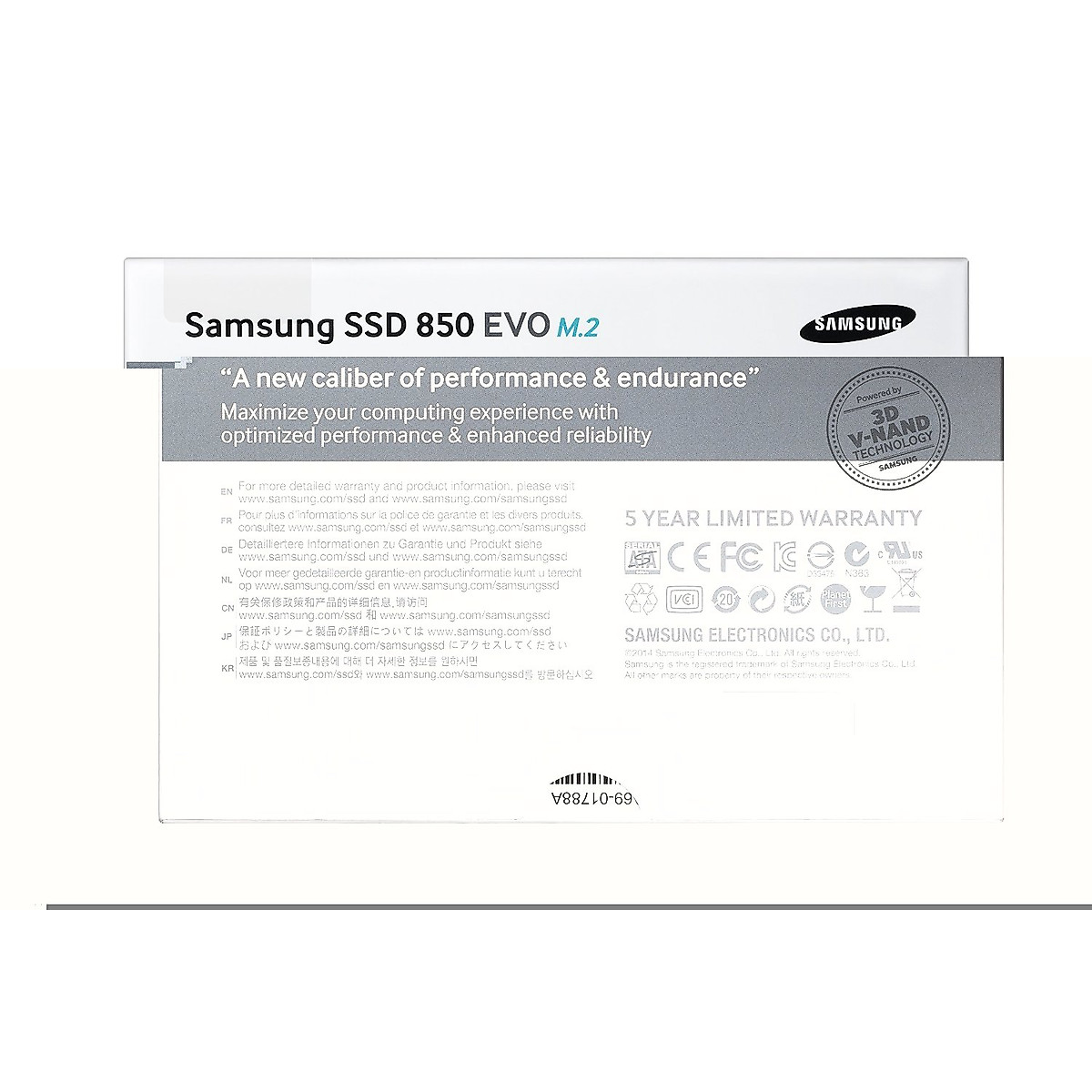Samsung 850 EVO - 500GB - M.2 SATA III Internal SSD (MZ-N5E500BW)