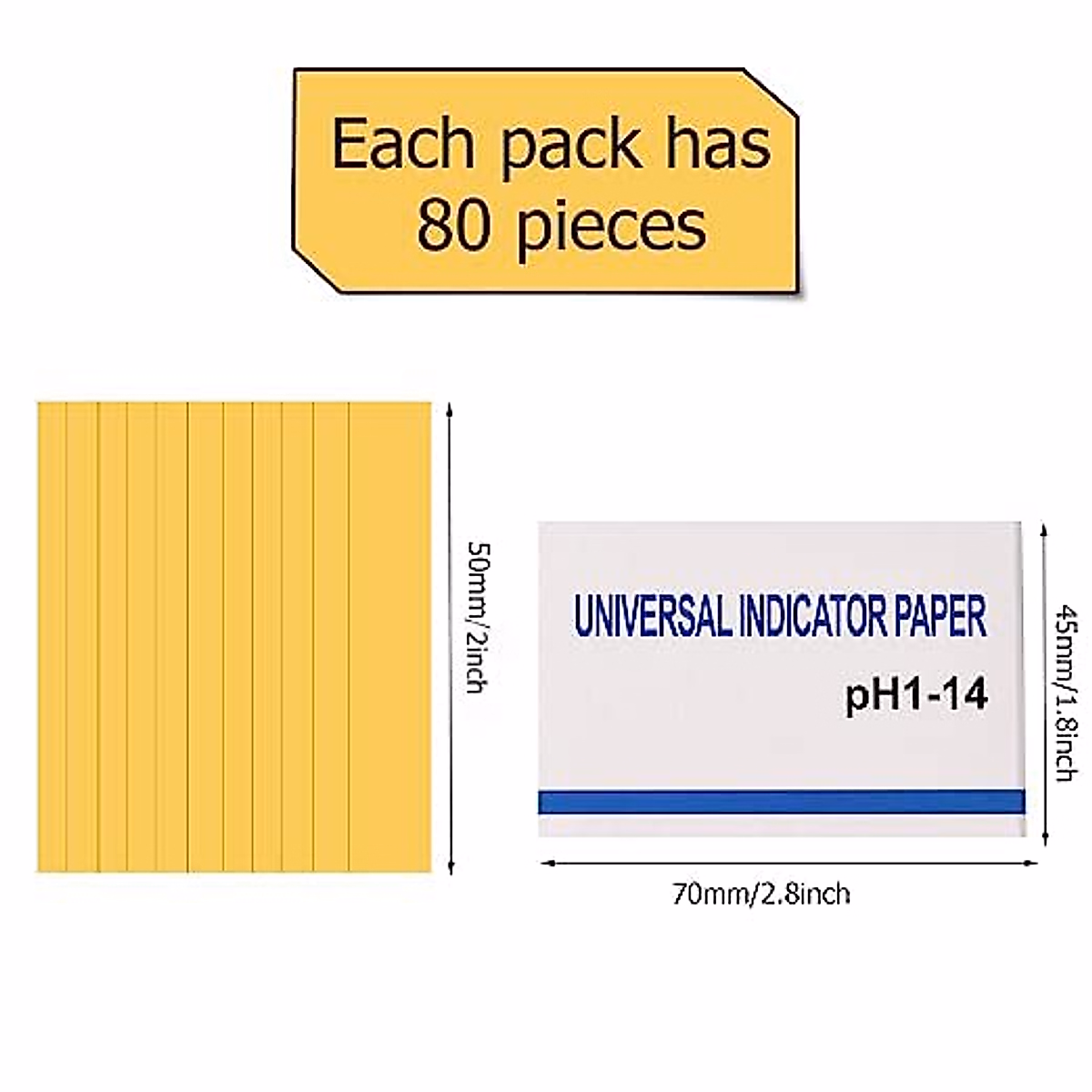 pH Test Strips, 4 Packs of 320 pH. 1-14 Test Paper, Litmus Paper pH Test Strips, pH Balance Test Strips for Women for Water Saliva Urine Soil Testing