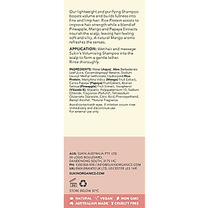 Sukin Volumising Shampoo, Fine and Limp Hair, 16.9 Fl Oz