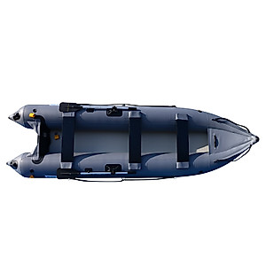 BRIS 14.1ft Inflatable Boat Inflatable Kayak 3 person Kayak Canoe Fishing Inflatable poonton Boat
