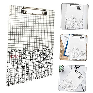 Tofficu Plastic Folders 2pcs Transparent Board Clip Memo Clipboards Sketch Clipboard Plastic Paper Clips Pocket Folders Plastic Office Folders Office Supplies Exam Paper Clips A4 Thin