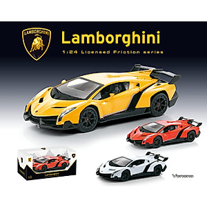 100 CLASSIC Officially Licensed Remote Control RC Car Series 1:24 Scale Lamborghini Full Function Electric Sport Racing Hobby Toy Car 2425C3
