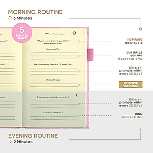 Taja Gratitude Journal for Women & Men: 5 Minute Journal, Daily Manifestation Mindfulness Journal With Positive & Grateful Prompts For More Happiness, Positivity, Affirmation and Self Care