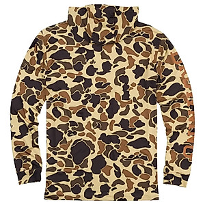 Browning mens Retro Browning 3010861203 Shirt Hooded Tech Long Sleeve Vtan, Vintage Tan, Large US