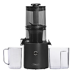 Omega Juicer Easy Clean Slow Masticating Cold Press Vegetable and Fruit Juice Extractor Effortless Series for Batch Juicing with Extra Large Hopper for No-Prep, 68-Ounce Capacity, 150-Watts, Black