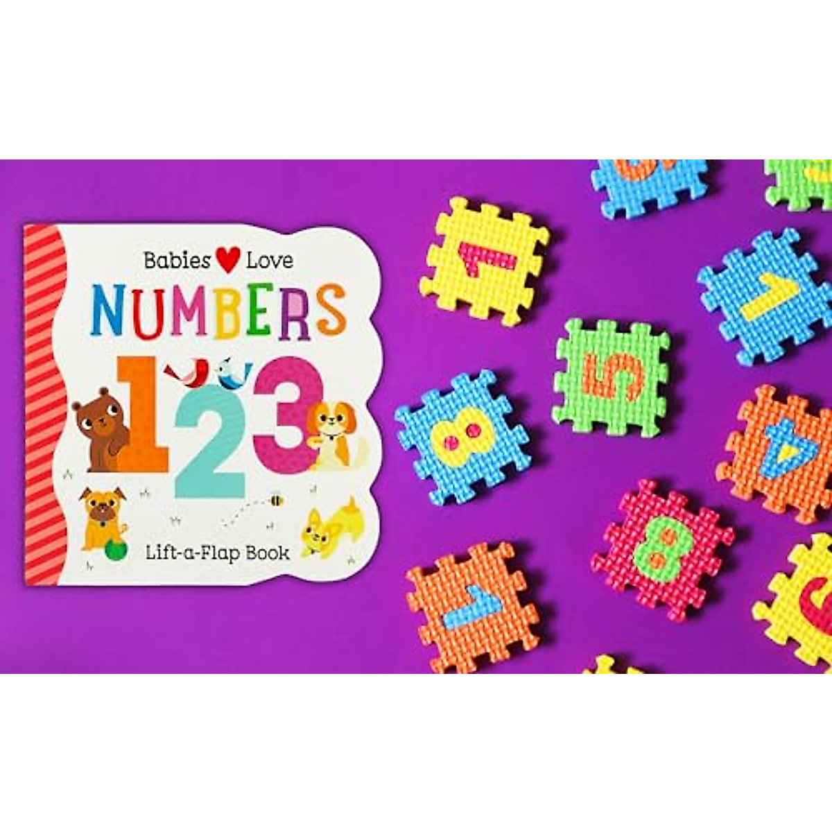 Babies Love Numbers - A First Lift-a-Flap Board Book for Babies and Toddlers Learning about Numbers & Counting, Ages 1-4