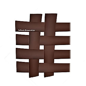 2" Wide Vinyl Chair Strap Repair & Replacement Matte Finish for Patio Pool Lawn Garden Furniture 20' Durable Roll - Best for Strapping, Repair & Restoration Leisure Brown #231