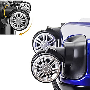 Tiktun Luggage Sets,PC+ABS Hardshell Lightweight Durable Spinner Wheels Suitcase, Blue, 3-Piece (20"/24"/28")