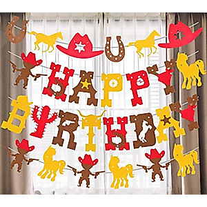 Cowboy Theme Birthday Party Supplies for Boys Banners, Cowboy Birthday Decorations, Pink Cowboy Party Supplies, Cowboy Theme Birthday Banners, Cowboy Birthday Party Supplies Favors, Boots Horses Horse