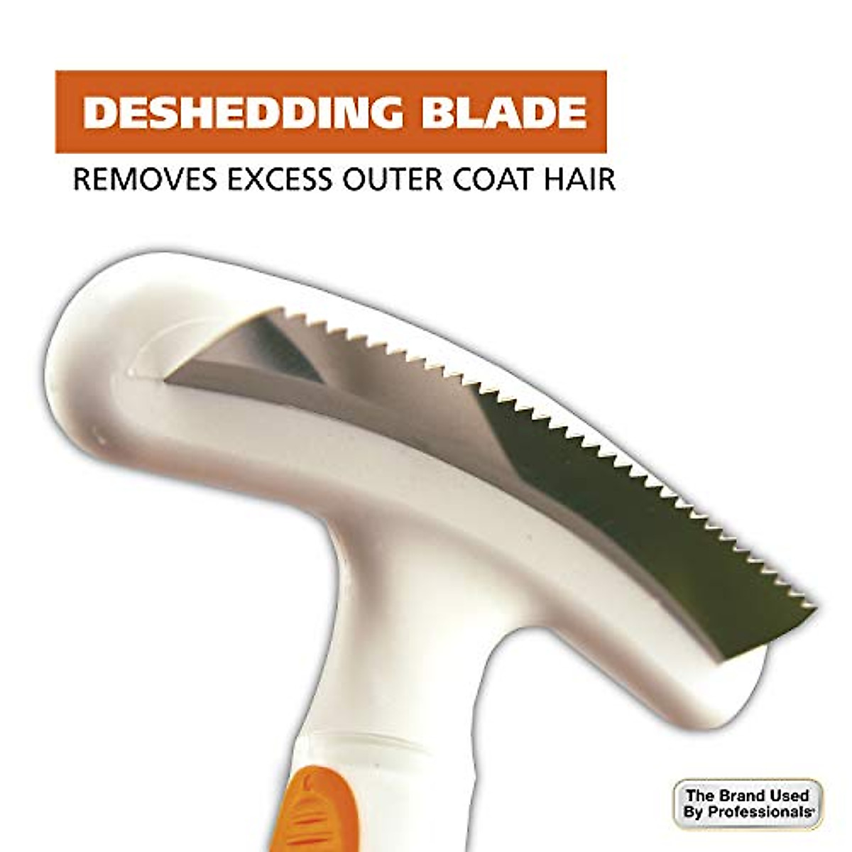 WAHL 2-in-1 Combination Double Row Pet Rake with Hair Shedding Blade for Dog or Cat Fur by The Brand Used by Professionals – Model 858424