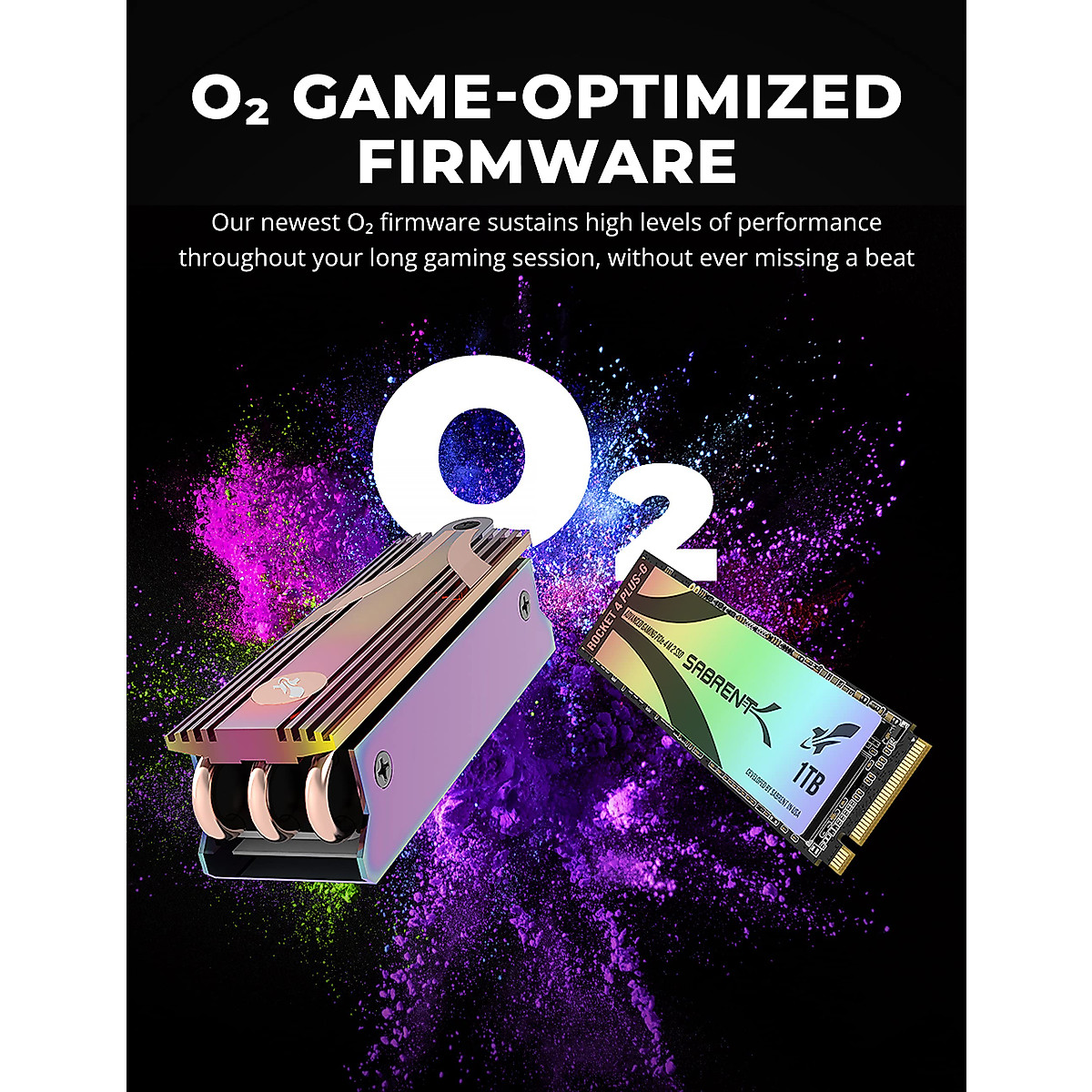 SABRENT Rocket 4 Plus-G 1TB Advanced Gaming M.2 PCIe NVMe SSD, up to 7GBps (SB-RKTG-1TB)