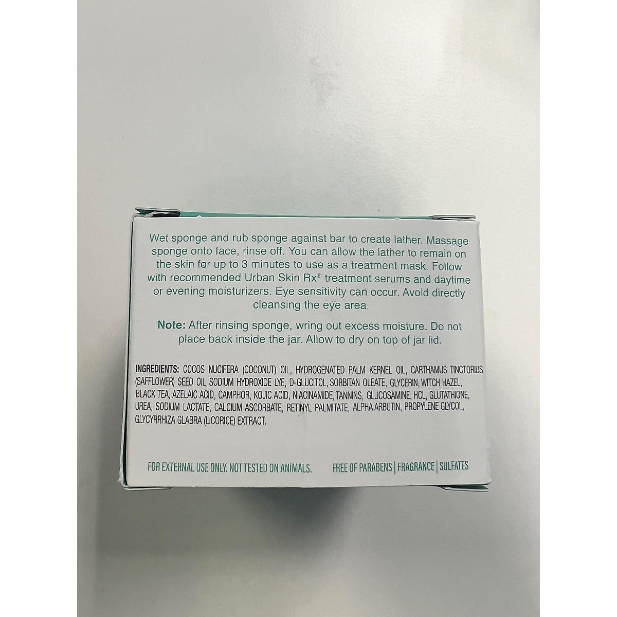 Urban Skin Rx Clear and Even Tone Body Cleansing Bar | Smoothing + Clarifying Cleanser + Improves Appearance of Uneven Skin Tone + Blemishes, Use on Back, Shoulders, & Chest | 5 Oz