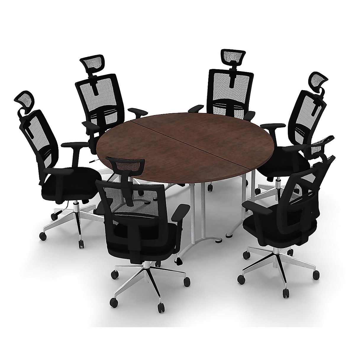 6 Person 2 Tables SET Model 4979 2 piece Conference Meeting Seminar Teaching Tables Group (Table Color Java)