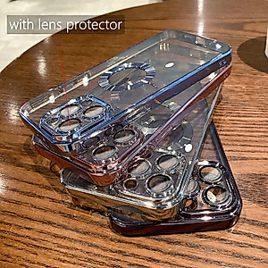 LOOBIVAL for iPhone 11 Pro Max Case with Camera Lens Protector, Logo View for Women Men, Soft Slim Phone Cases for iPhone 11 Pro Max Clear Ultrathin Back Cover (11ProMax,Green)