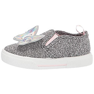 Carter's girls Jules Sneaker, Grey, 9 Toddler