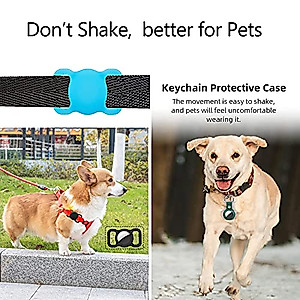 AirTag Dog Callor Holder Case Pets Casts Cover Compatible for Apple Air Tag Finder Tracker Black Pack 2