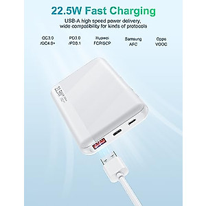 MOSKIZ Portable Charger 2 Pack, 10000mAh Power Bank Fast Charging USB C 20W, Battery Pack for iPhone, Android Cell Phone, Tablet, Lightweight Slim External Charger for Camping, Hiking, Travel