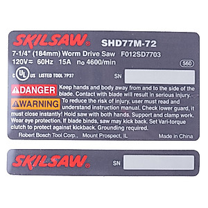 Bosch Parts 1619X02062 Nameplate