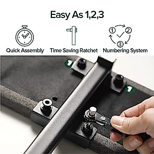 ZINUS Cambril Upholstered Platform Bed Frame with Sustainable Bamboo Slats, No Box Spring Needed, Mattress Foundation, Easy Assembly, Queen