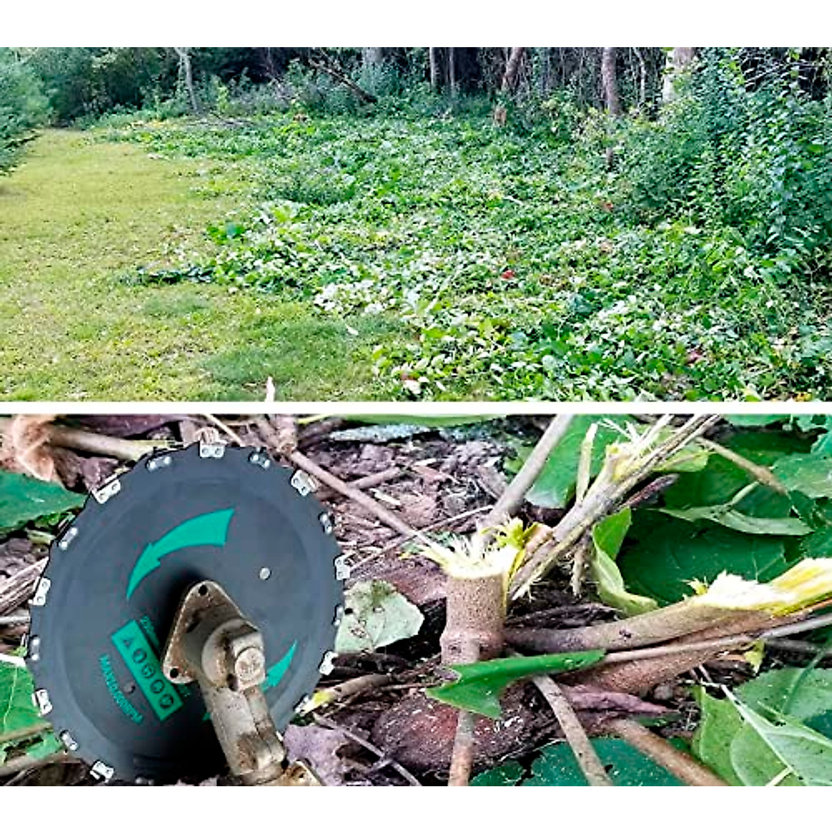 9 × 20T Chainsaw Tooth Brush Blade -2 Pcs Chainsaw Weed Eater Saw Blades with 3 Round Files and 4 Washers for Weed Eater Brush Cutter,Bursh Cutter,String Trimmer,Forester Brush Blade,Weed Wacker