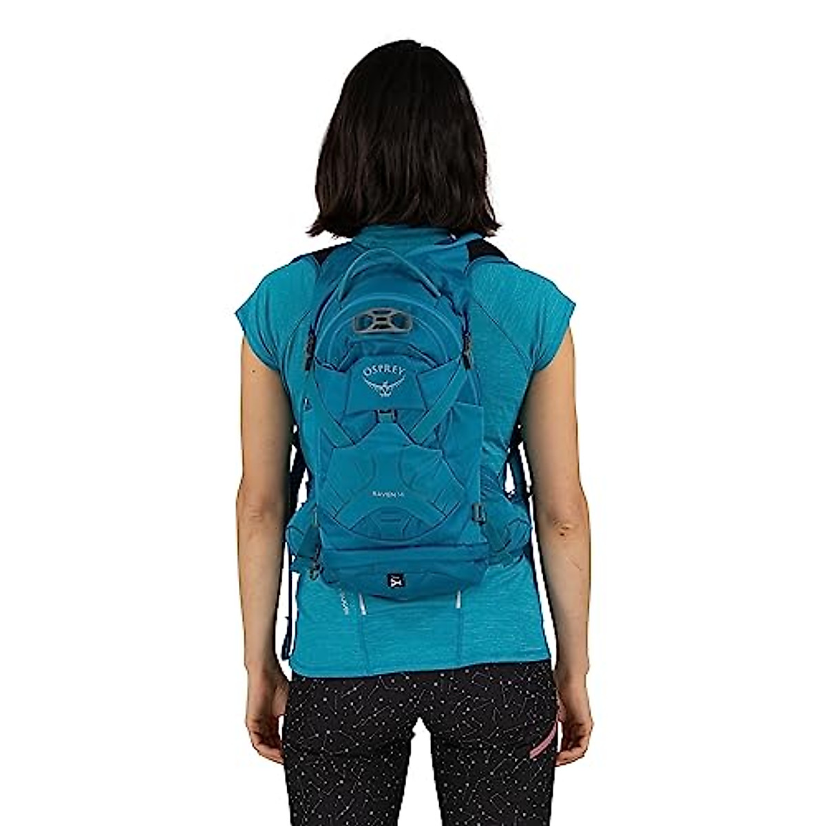 Osprey Raven 14L Women's Biking Backpack with Hydraulics Reservoir, Space Travel Grey, One Size