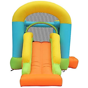 Castle Bouncer with Slide Inflatable Castle Playground Equipment Children's Play House Indoor and Outdoor Small Trampoline Inflatable Bouncy Castle