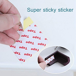 uxcell 4 Pack Foam Furniture Table Desk Edge Cover Pads Protectors Corner Cushions Bumper Guards Brown