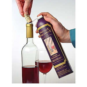 Private Preserve Wine Preservation System | 100% Green Gas Based | Suitable for all Wine, Port, Sake, Cognac, Whiskey, Fine Oil and Vinegar