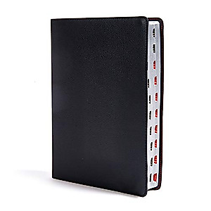 KJV Super Giant Print Reference Bible, Black Genuine Leather, Indexed, Red Letter, Pure Cambridge Text, Presentation Page, Cross-References, Full-Color Maps, Easy-to-Read Bible MCM Type