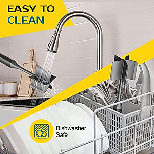 Janska Meat Masher Ground Beef Smasher, Heat Resistant Nylon Meat Chopper for Ground Beef, Potato Masher, Kitchen Gadgets, Grey