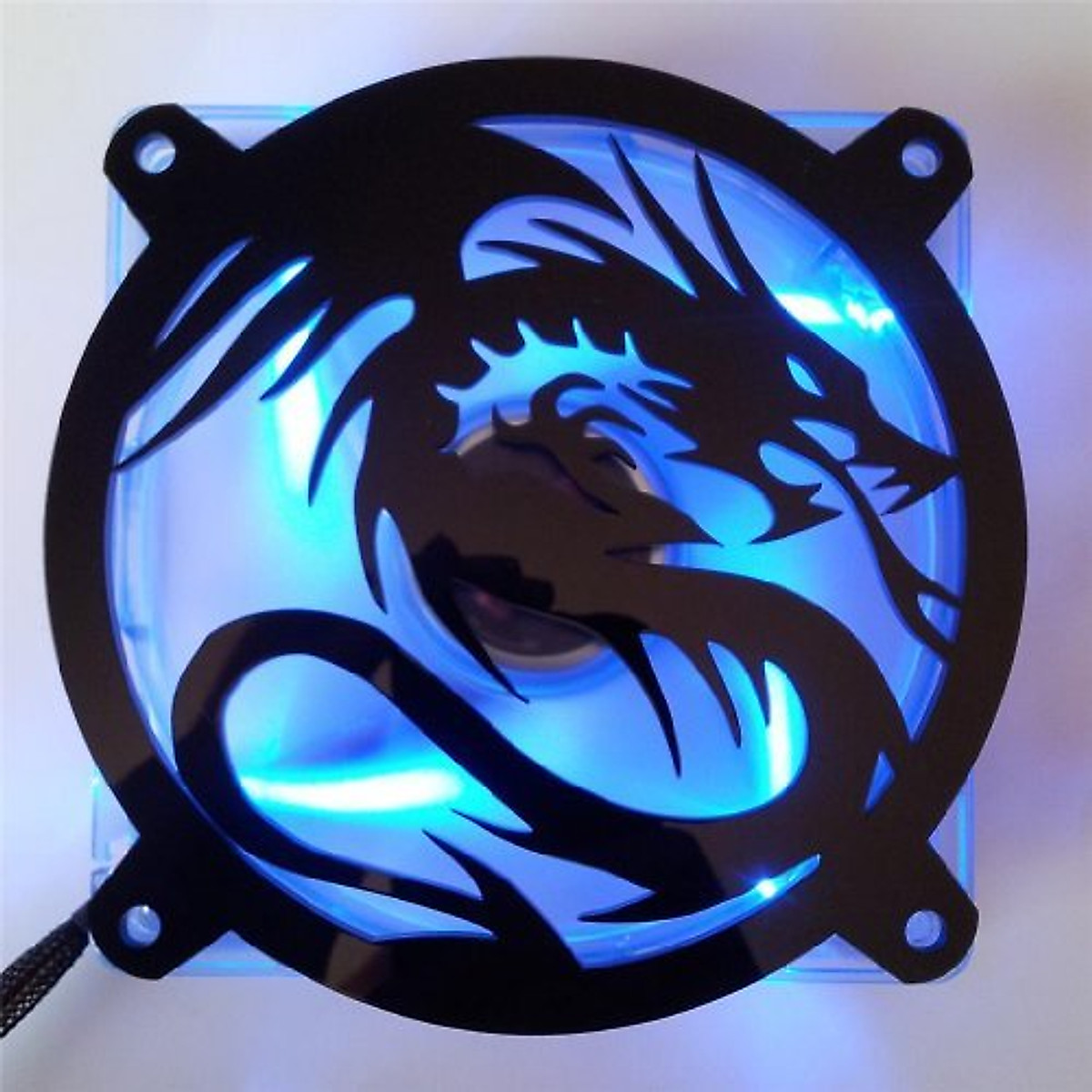 Custom Acrylic Flying Dragon Computer Fan Grill 92mm