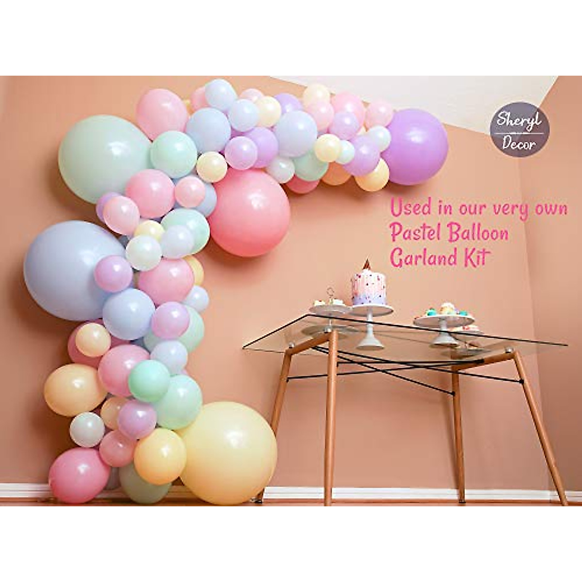 Pastel Balloons Set – 100 Assorted Colors for Party Decor