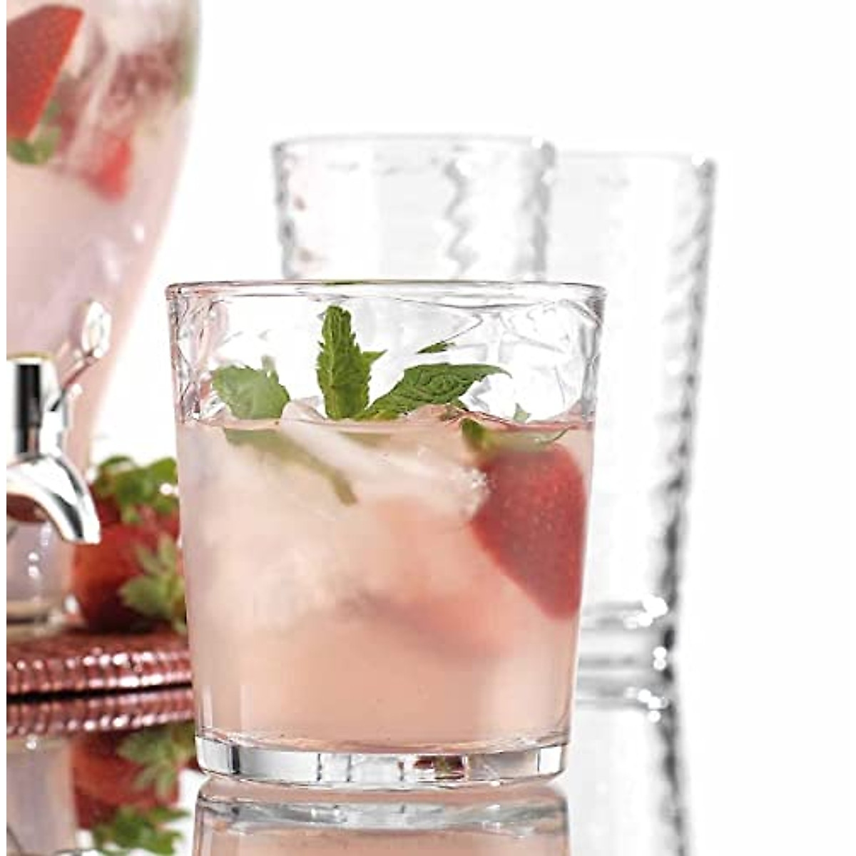 Glaver's Whiskey Glasses 13 oz. Barware Set of 4 Old Fashioned Glasses for Whisky, Scotch, Bourbon, Liquor, Juice, and Cocktails.