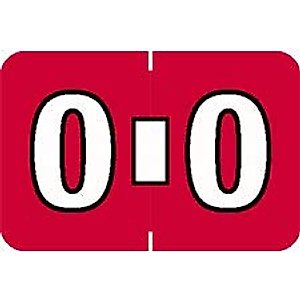 Doctor Stuff - File Folder Labels, Alphabet Letter O, Colwell Jewel Tone - COAM Series Compatible Alpha Stickers, Ruby, 1" x 1-1/2", 225 Labels per Package