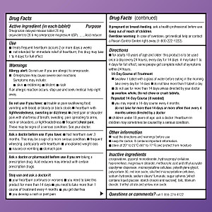 Amazon Basic Care Omeprazole Delayed Release Tablets 20 mg, Treats Frequent Heartburn, Acid Reducer, Heartburn Medicine, 42 Count (Pack of 1) (Packaging may vary)