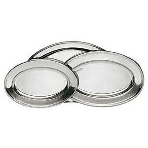 Stainless Steel Serving Platter Set, 3-Pack, (Assorted Sizes)