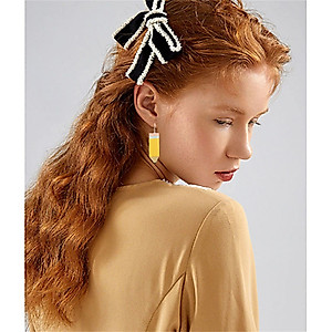 ONLYJUMP Pencil Earrings Teacher Earrings for Women Handmade Polymer Clay Pencil Earrings Back to School Creative Teacher Jewelry Gifts (Yellow)