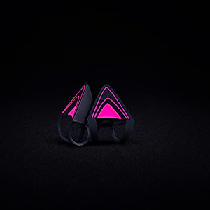 Razer Kitty Ears for Kraken Headsets: Compatible with Kraken 2019, Kraken TE Headsets - Adjustable Straps - Water Resistant Construction - Neon Purple