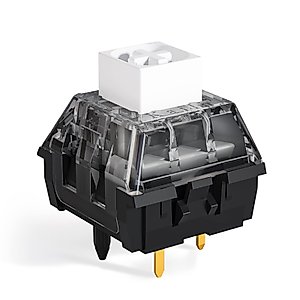 Kailh Box White V2 Switch for Mechanical Gaming Keyboard, 5 Pin Clicky Switch （Box V2 White,108PCS）