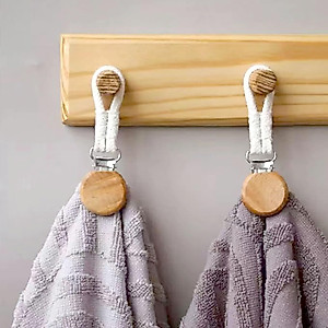 Bathroom and Kitchen Towel Clips, 3 Pcs Hanging Towel Holder for Socks, Towels, Bags, and Hats (3) White