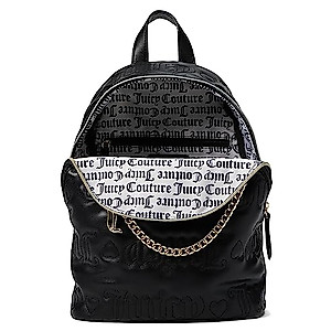 Juicy Couture Juicy Puff Backpack Quilting Version Black One Size