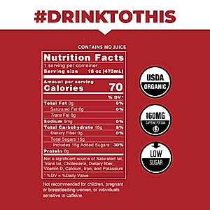 CLEAN Cause Low Calorie Variety Pack Sparkling Yerba Mate Tea, 160mg Caffeine, Organic, Low Sugar, Healthy Alternative to Energy Drinks (16oz cans, 12-Pack Case)