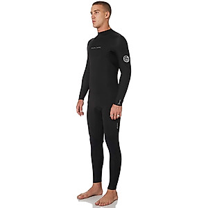 Rip Curl Men's Dawn Patrol 3/2mm Back Zip Full Wetsuit - Black - M