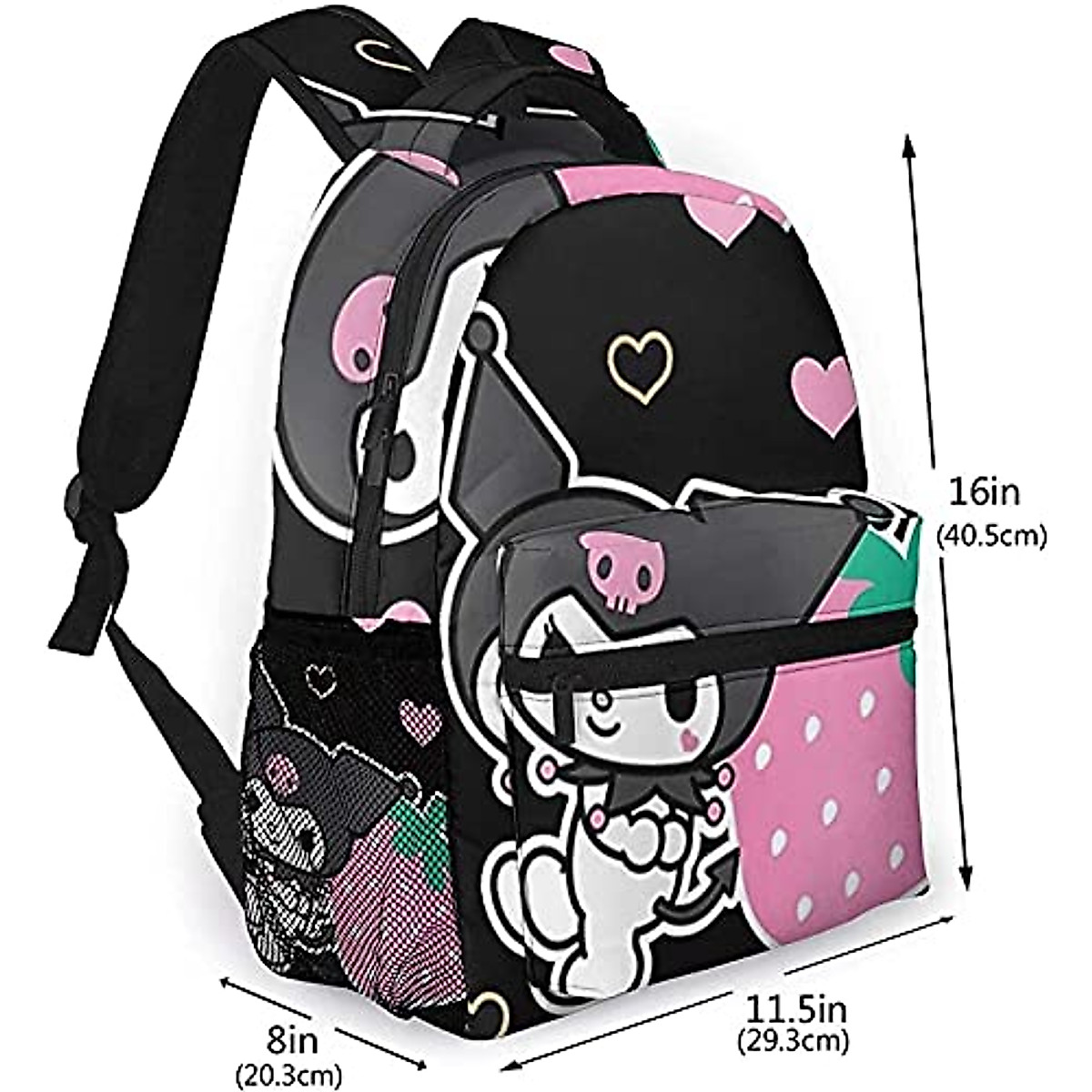 My Mel_ody And Kuromi Backpack Laptop Travel backpacks Durable Waterproof for School College Student