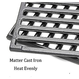 MONIBAQ Grill Grates Replacement for Weber Spirit 310, Grill Replace Parts for Spirit II 310 Series, Cast Iron Cooking Grid Replace for Weber Spirit E-310 S-310 Genesis 1000 Genesis Gold Silver