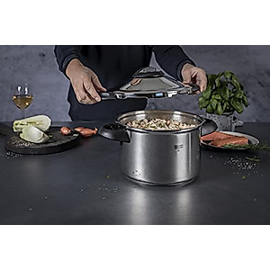 Kuhn Rikon 3762 Duromatic Top Stainless Steel Pressure Cooker with Side Grips, 6 Litre / 24 cm