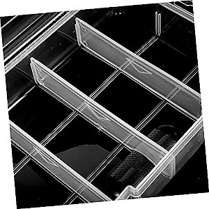 VILLFUL 2pcs Box Plastic Bead Storage Transparent Bead Organizers Plastic Storage Organizer Art Craft Supply Organizer