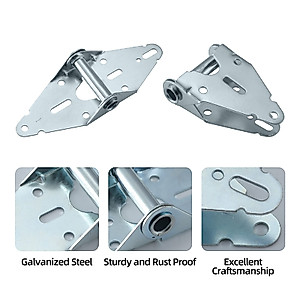 HOME MASTER HARDWARE 1-3/4" Nylon Garage Door Rollers 12 Pack + 4 Pack Garage Door Hinge Heavy Duty 14 Gauge Steel #1